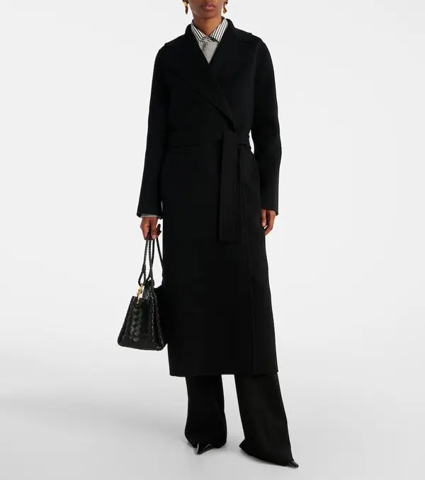 Max Mara Poldo Virgin Wool Coat - Black