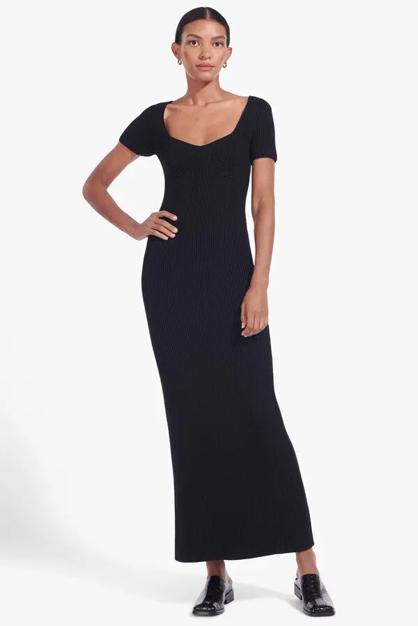Staud Camden Dress - Black | Editorialist