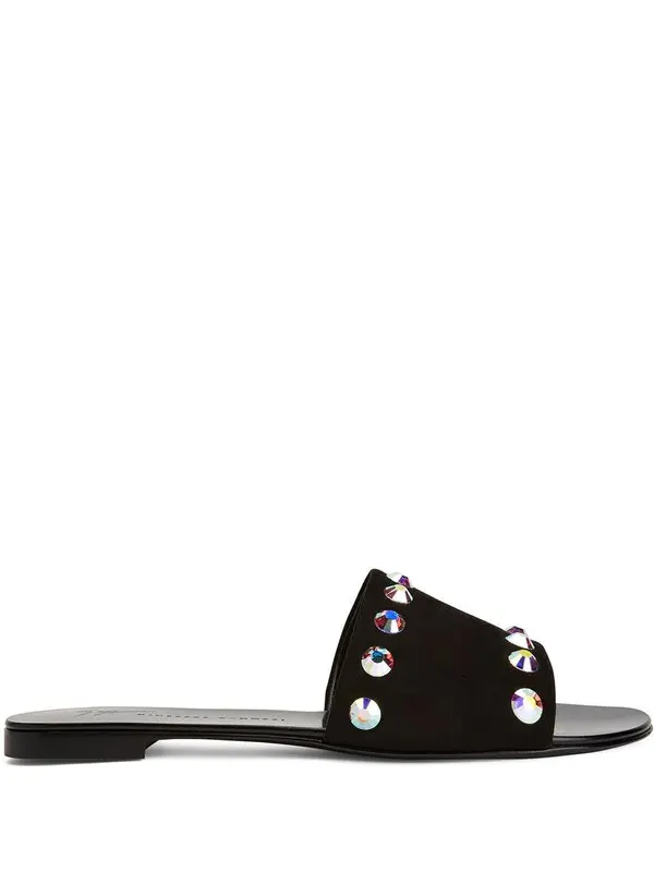 GIUSEPPE ZANOTTI Shirley Crystal Sandals - Black