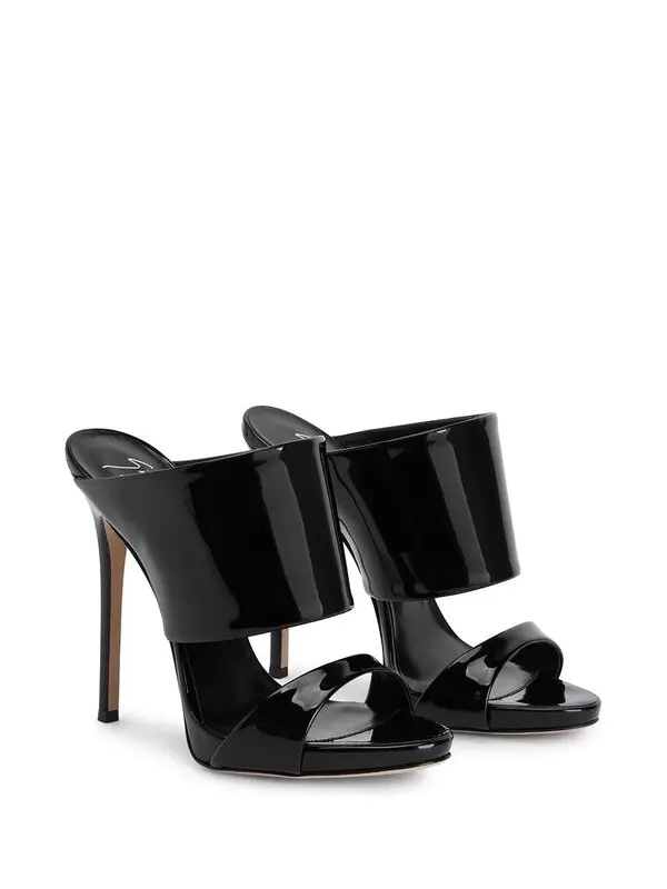 GIUSEPPE ZANOTTI 120mm Andrea Sandals - Black