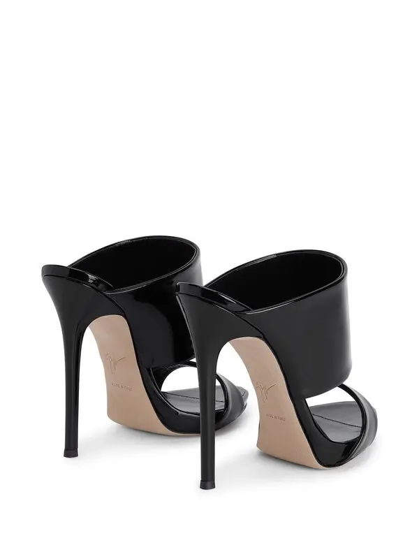 GIUSEPPE ZANOTTI 120mm Andrea Sandals - Black