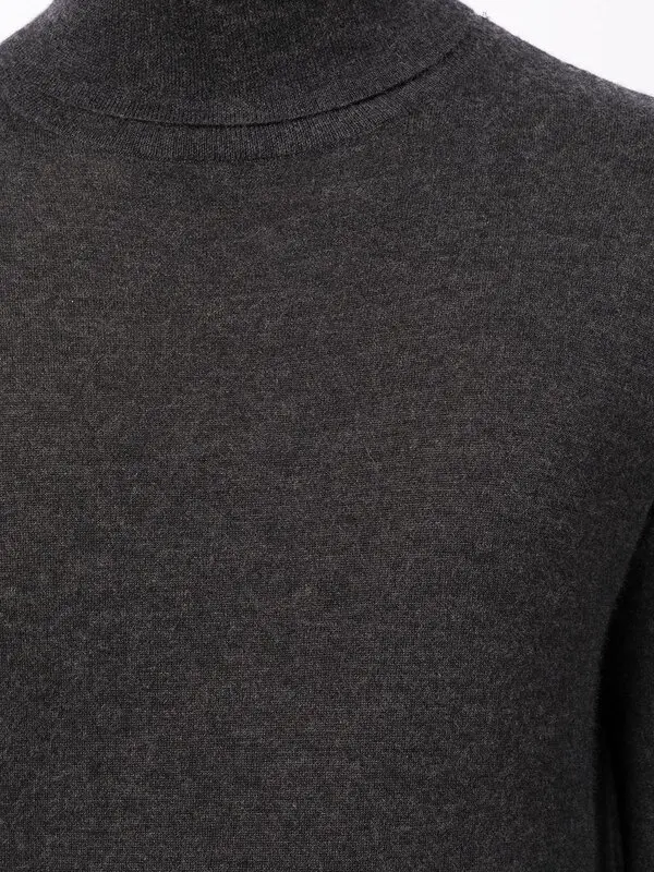 N.peal Fine Knit Roll Neck Jumper - Grey