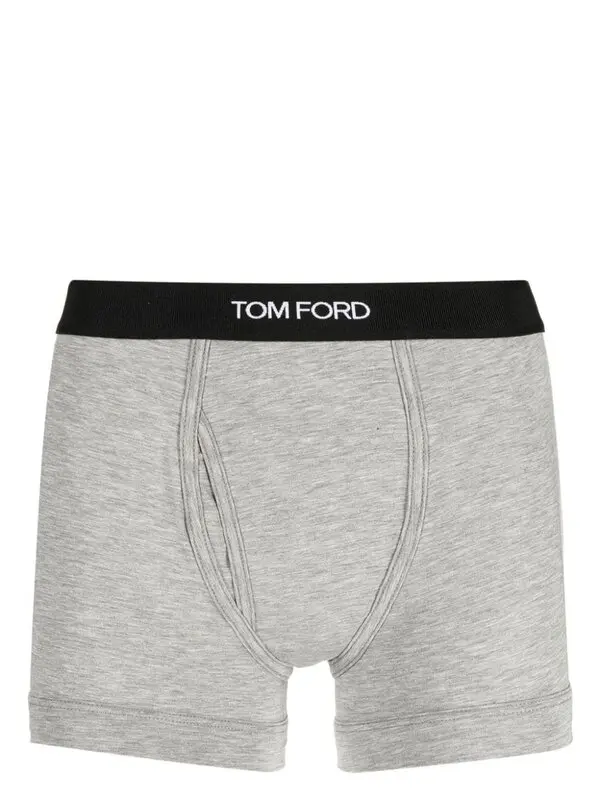TOM FORD Logo-waistband Boxer Briefs - Grey