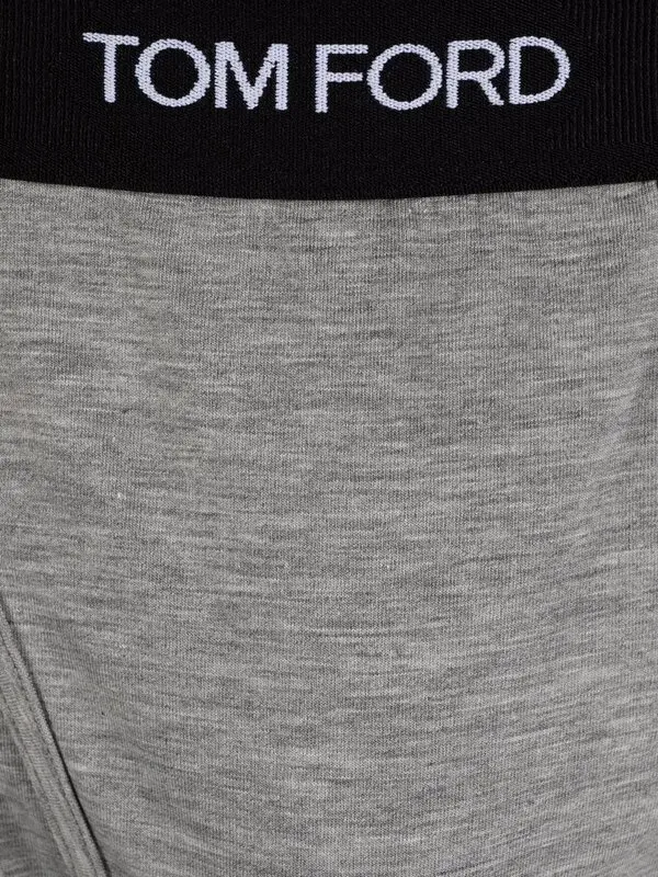 TOM FORD Logo-waistband Boxer Briefs - Grey