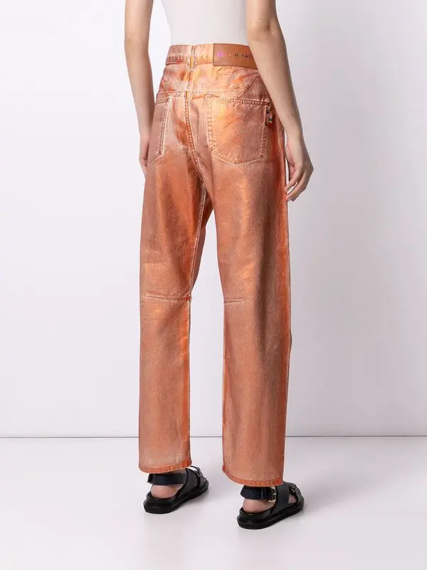 Mira Mikati Foil-print Denim Jeans
