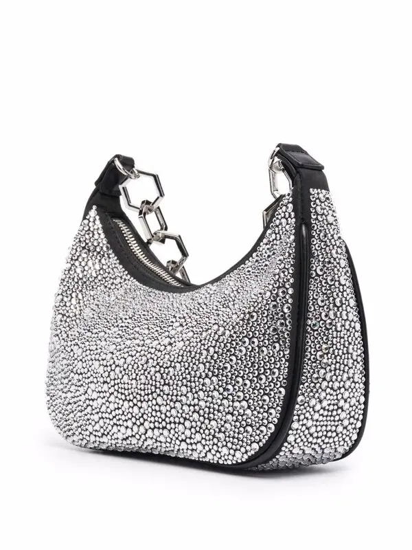 Philipp Plein Crystal-embellished Shoulder Bag - Black