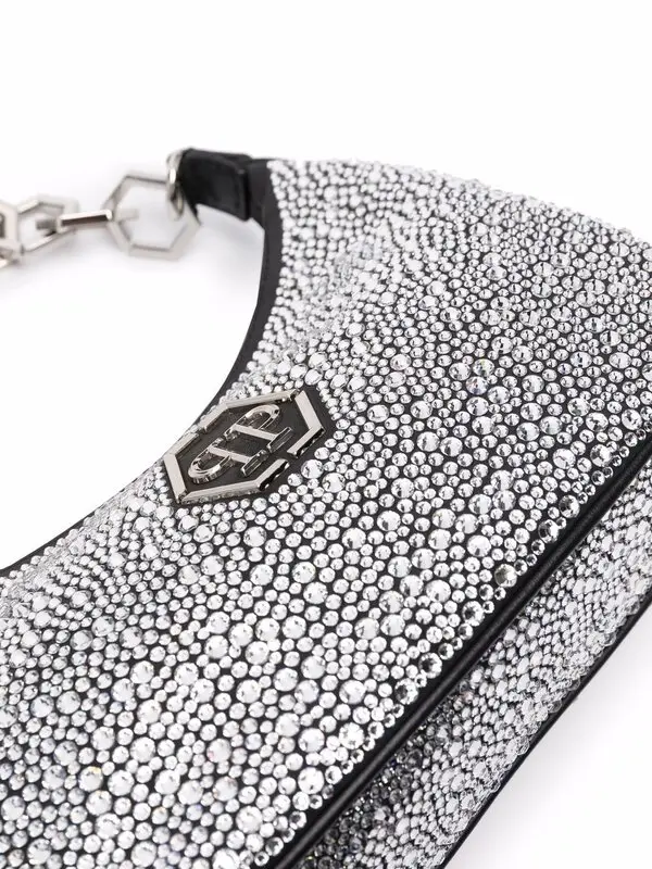 Philipp Plein Crystal-embellished Shoulder Bag - Black