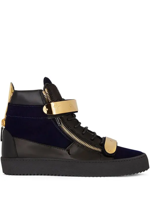 GIUSEPPE ZANOTTI Coby Mid-top Sneakers - Blue