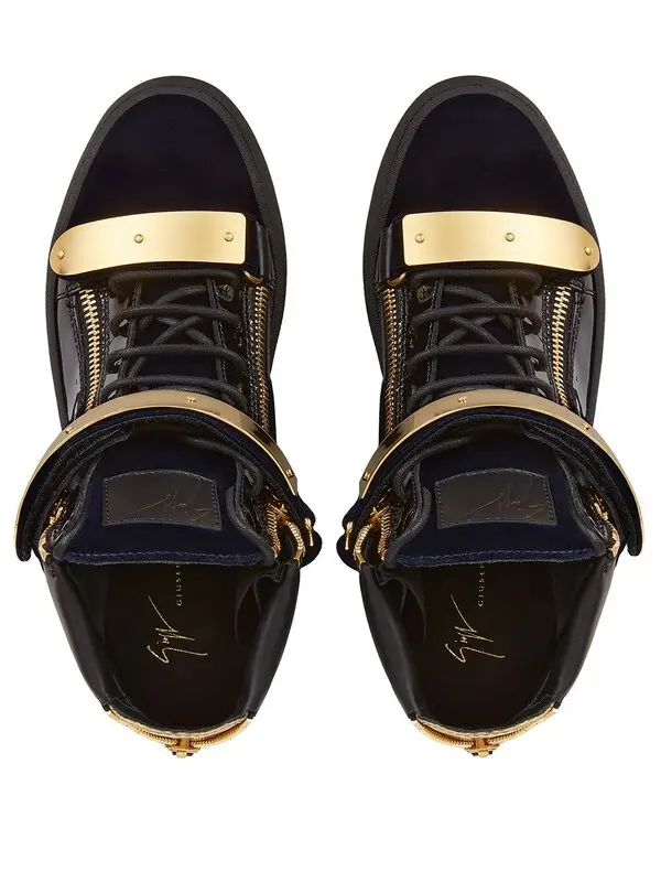 GIUSEPPE ZANOTTI Coby Mid-top Sneakers - Blue