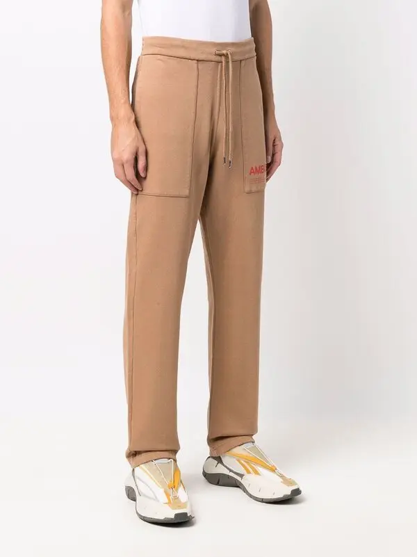 AMBUSH Logo-print Track Pants - Neutrals