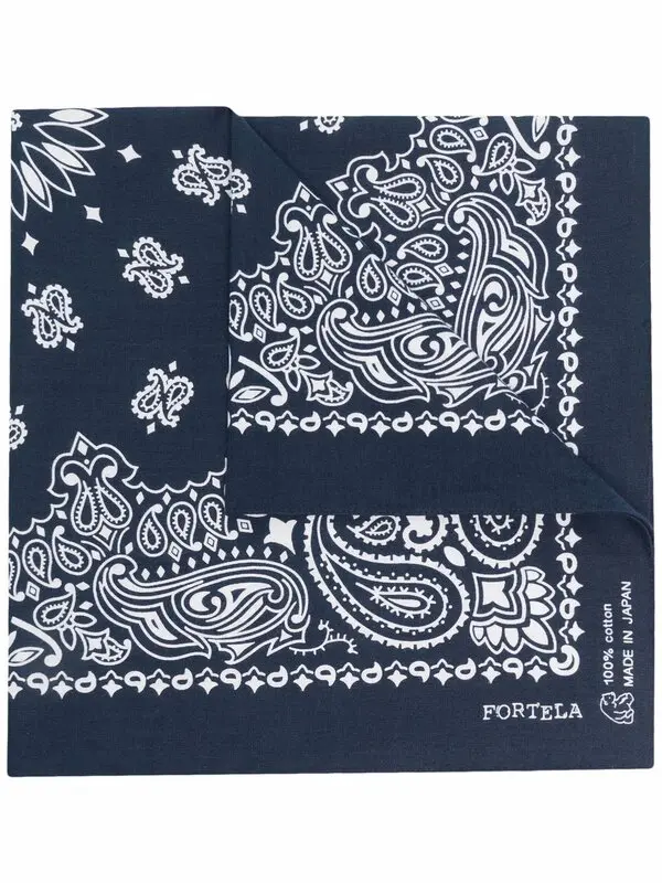 FORTELA Cotton Bandana - Blue