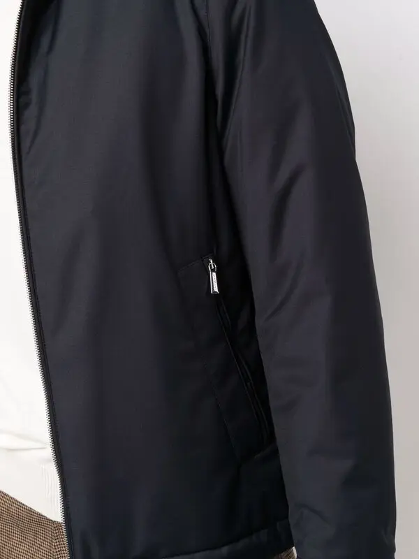 MOORER Zip Rain Jacket - Blue