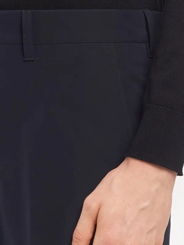 Prada Black Recycled Nylon Slim Cut Technical Stretch Pants