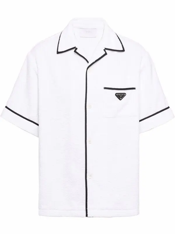 Prada Cotton Bowling Shirt - White | Editorialist