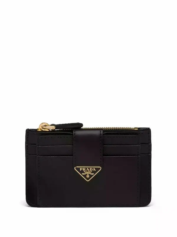 Prada Leather Card Holder - Black