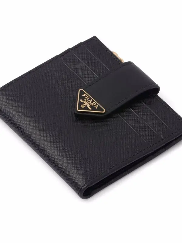 Prada Small Leather Wallet - Black