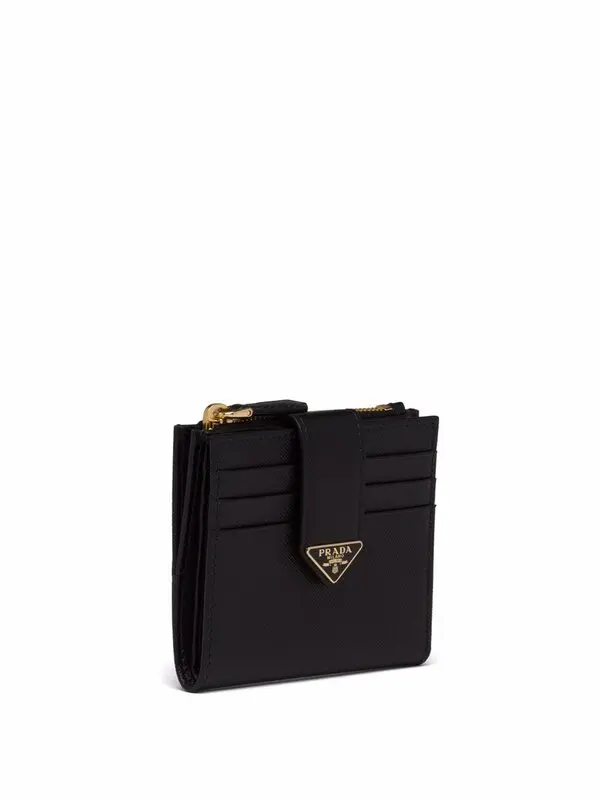 Prada Small Leather Wallet - Black