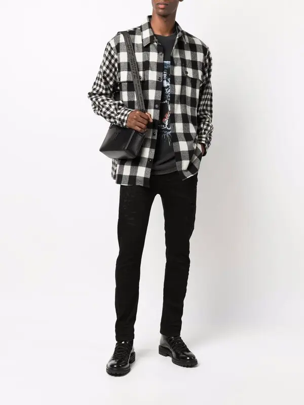 DIESEL® Flannel Checked Wool Shirt