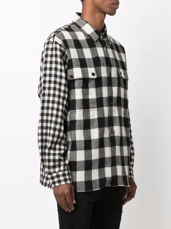 DIESEL® Flannel Checked Wool Shirt