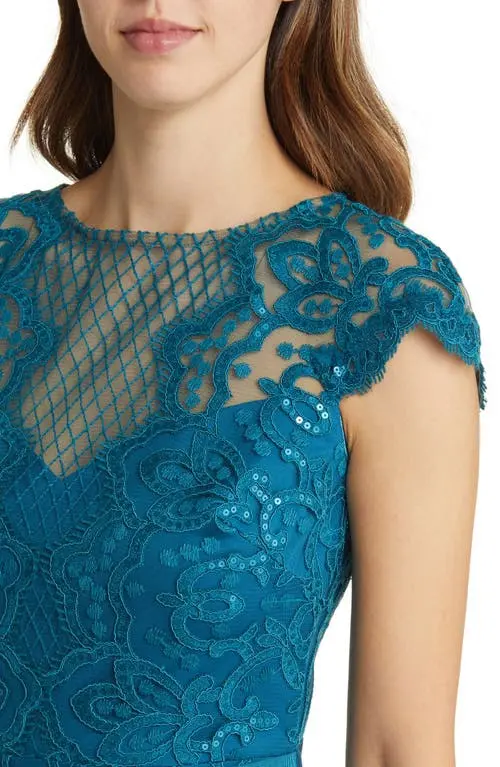 Tadashi Shoji Sequin Lace Cocktail Dress