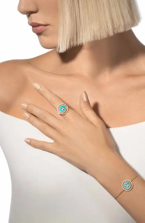 Messika Lucky Move Turquoise & Diamond Ring - Turquoise/gold