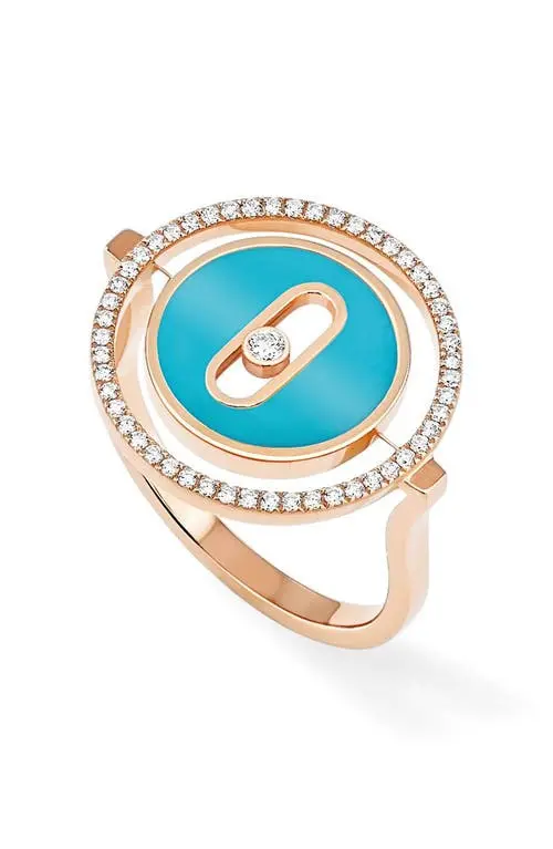 Messika Lucky Move Turquoise & Diamond Ring - Turquoise/gold