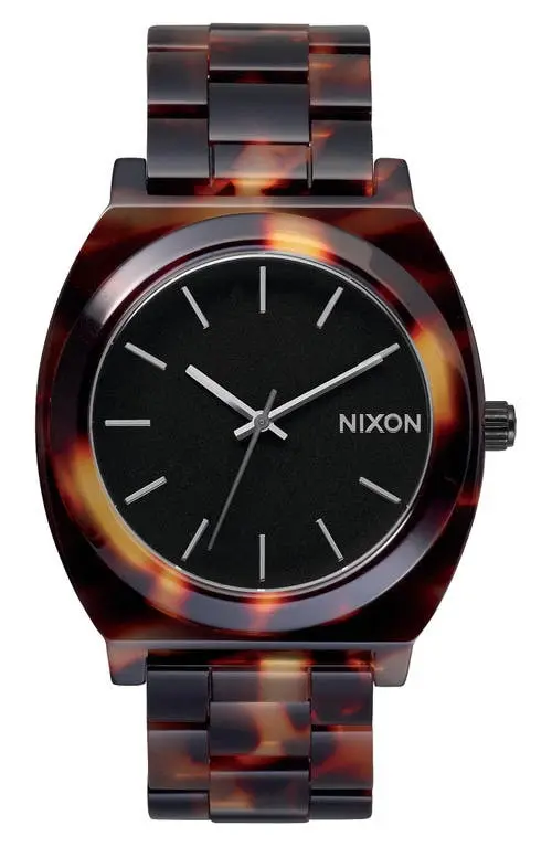 Nixon Time Teller Acetate Bracelet Watch - Tortoise
