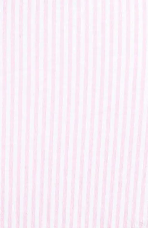Ralph Lauren Knit Crop Pajamas - Lagoon Pink/white Stripe