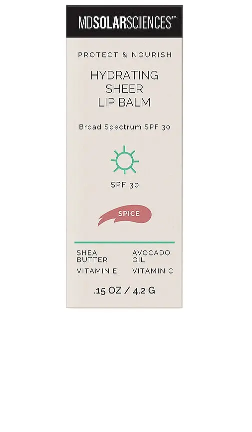MDSOLARSCIENCES Hydrating Sheer Lip Balm Spf 30 - Spice