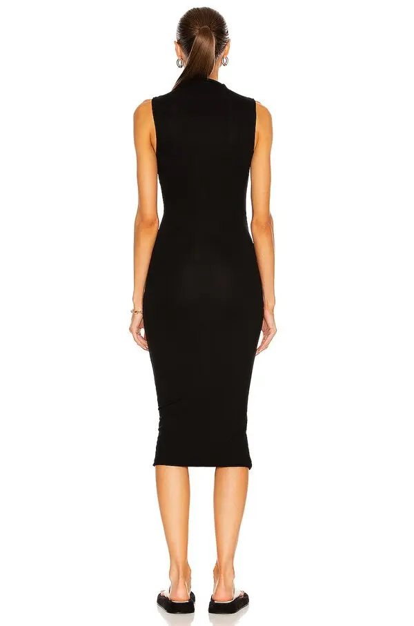 strapless open back dress Silk Rib Half Sleeve Midi Dress main image 1