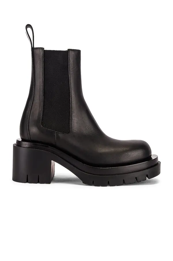 Bottega Veneta Lug Ankle Boots - Black