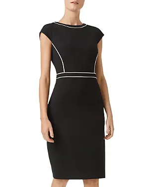 HOBBS LONDON Cordelia Piped Sheath Dress