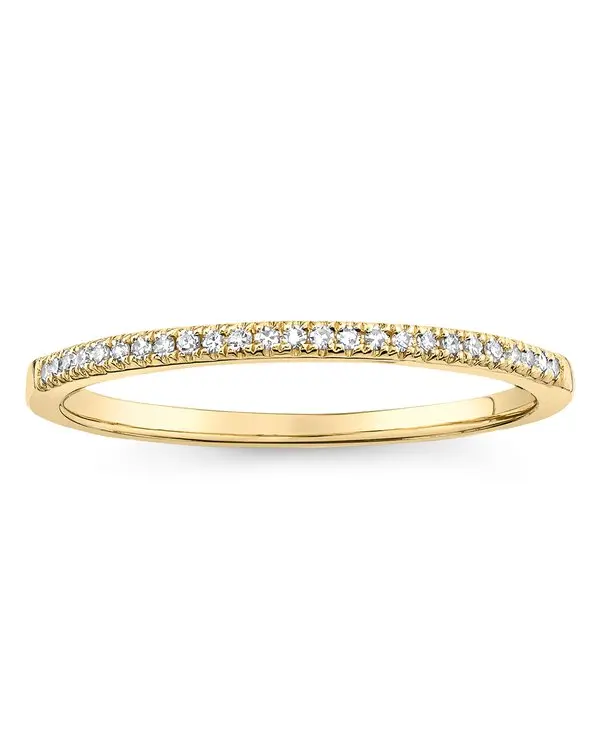 MOON & MEADOW 14k Yellow Diamond Stacking Band
