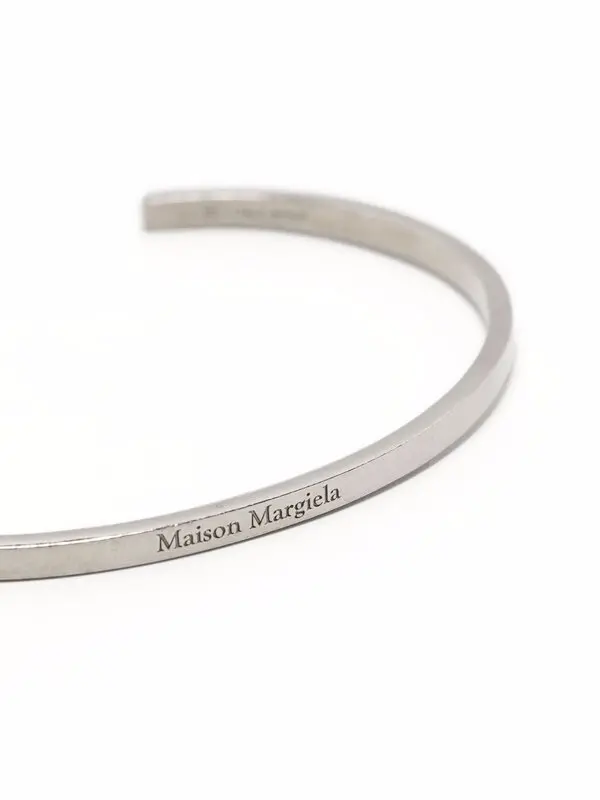 MAISON MARGIELA Logo Stamp Cuff - Silver
