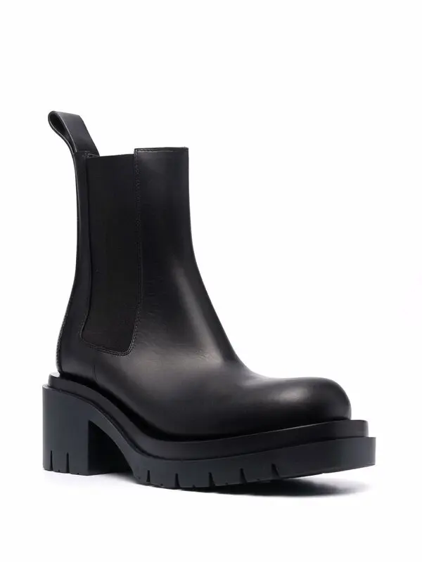 Bottega Veneta Lug Block-heel Ankle Boots