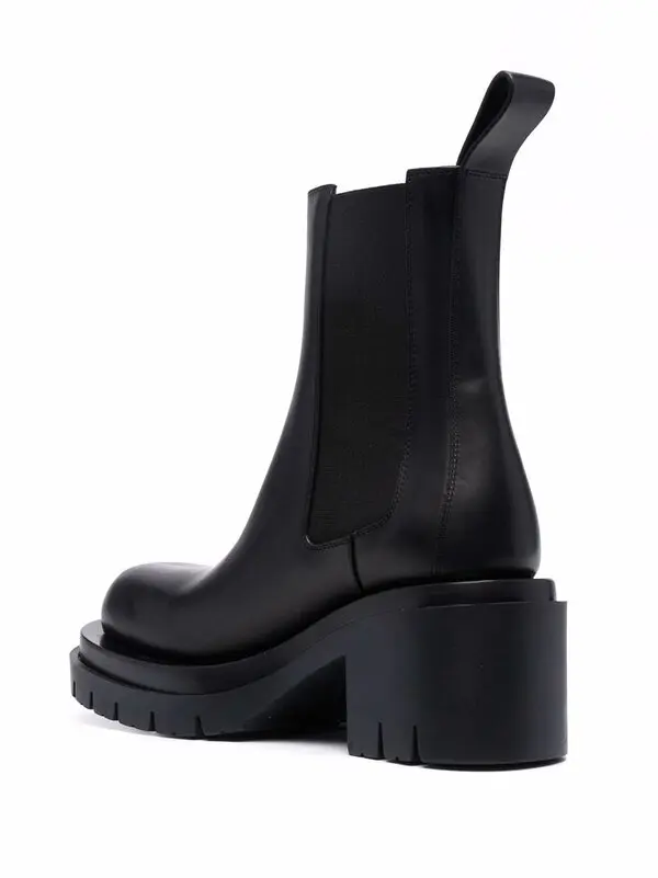Bottega Veneta Lug Block-heel Ankle Boots