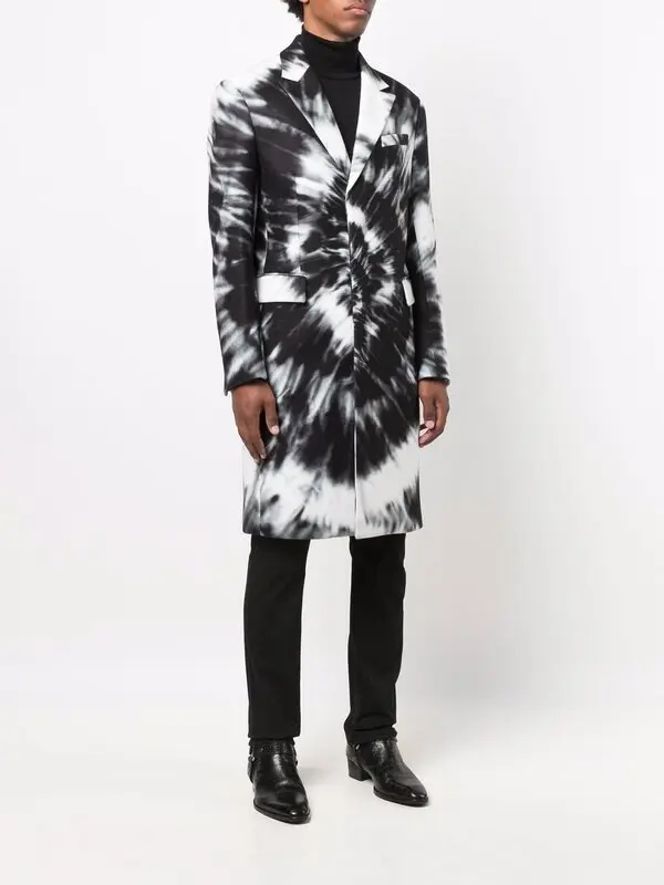 Philipp Plein Single-breasted Tie-dye Coat