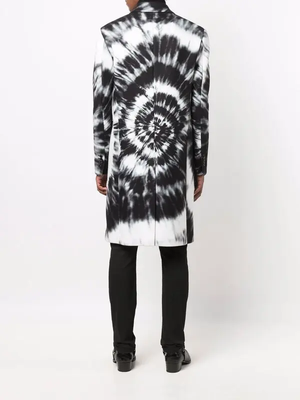 Philipp Plein Single-breasted Tie-dye Coat