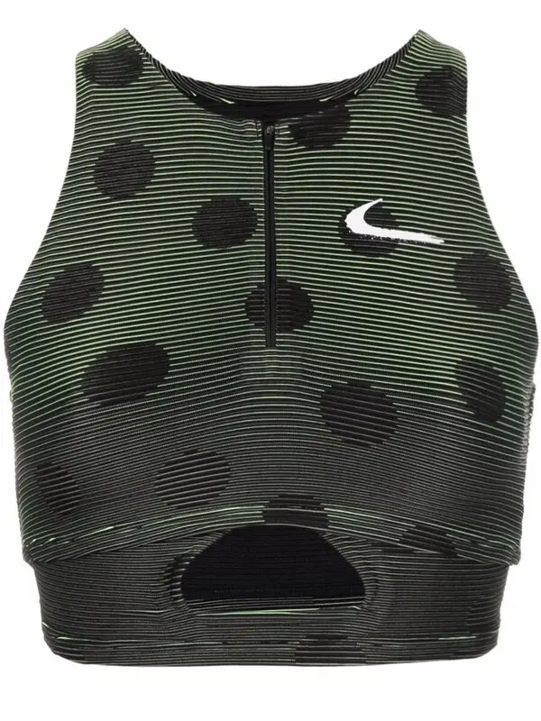 Nike X Off White Polka-dot Print Performance Top - Green