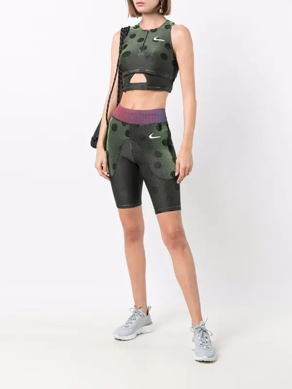 Nike X Off White Polka-dot Print Performance Top - Green