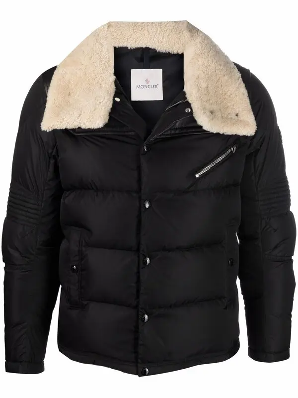Moncler Leo Down-filled Biker Jacket