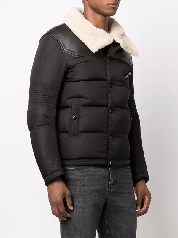Moncler Leo Down-filled Biker Jacket