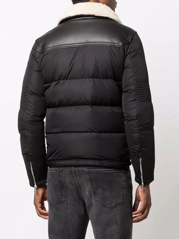 Moncler Leo Down-filled Biker Jacket