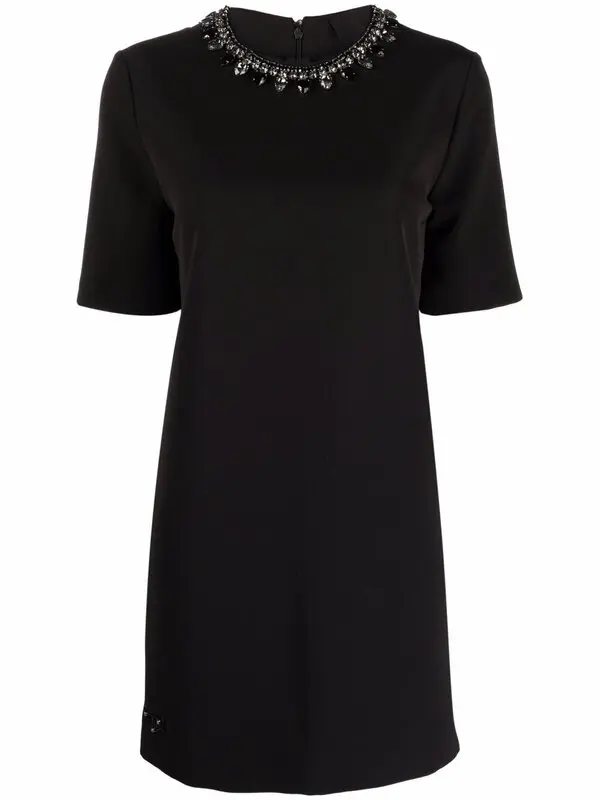 Philipp Plein Crystal-embellished Mini Dress