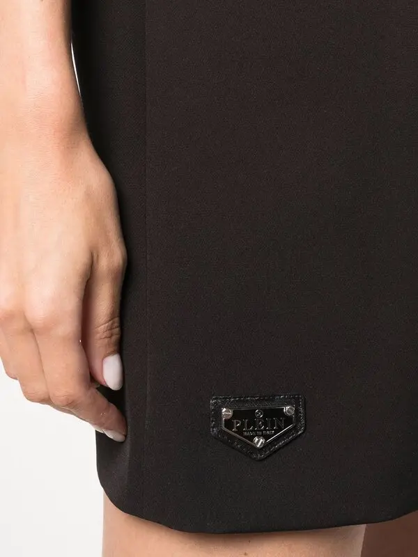 Philipp Plein Crystal-embellished Mini Dress
