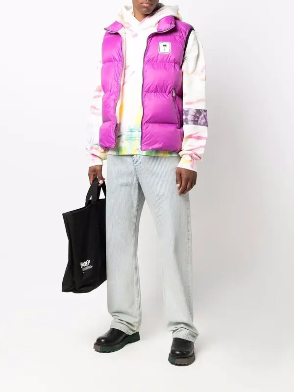 Palm Angels Logo-patch Padded Gilet