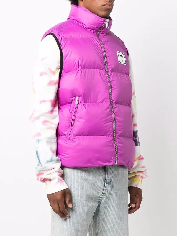 Palm Angels Logo-patch Padded Gilet