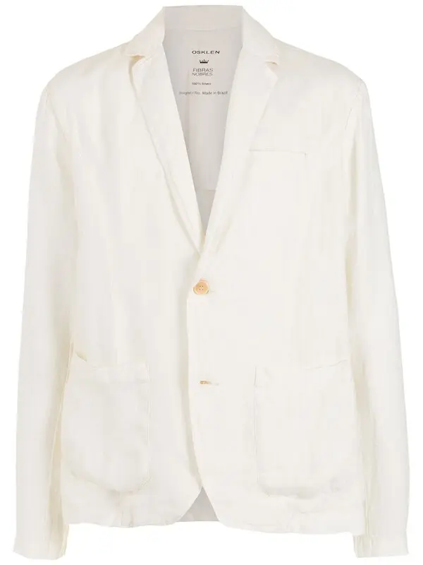 OSKLEN Single-breasted Linen Blazer