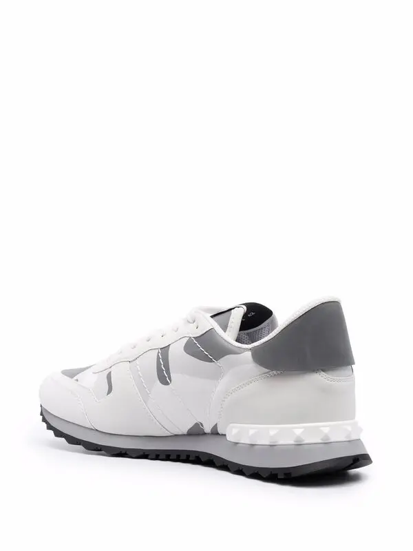 Valentino Garavani Camouflage Rockrunner Sneakers - White