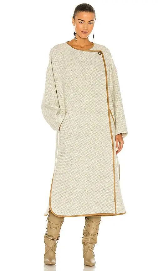 Isabel Marant Jolni Coat In Grey